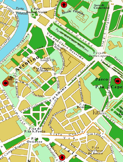 Rom-guide.dk - Kort over Rom